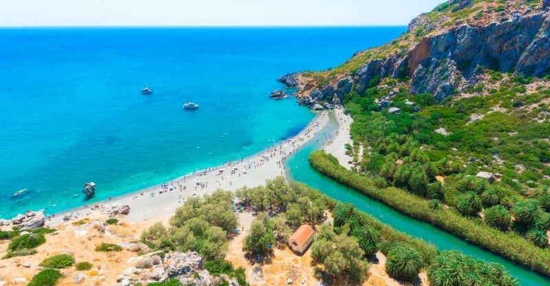 Rethymno: Preveli Beach Damnoni Beach Kourtaliotiko Day Trip - Key Points