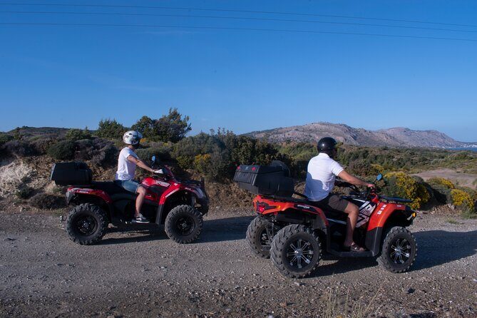 Rhodes ATV Quad Adventure Guided Tour 2 or 1 person on 1 Quad - FAQ