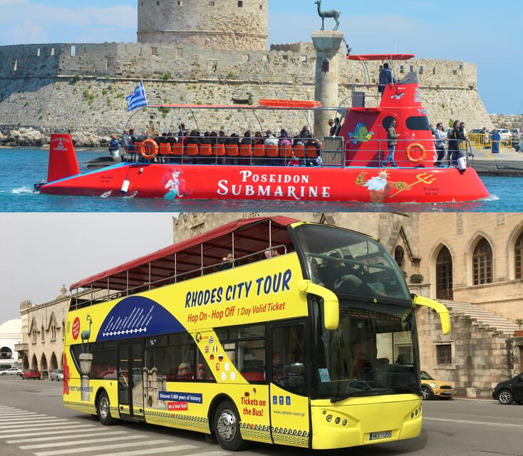 Rhodes: Combo Ticket - Hop On Hop Off Bus & Submarine Cruise - Exploring Rhodes: A Practical Review of the Combo Ticket for Hop On Hop Off Bus & Submarine Cruise