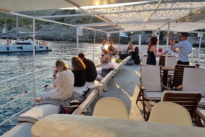 Rhodes Sunset Cruise - Swim and Dine w/ Live Music & Sunset! - FAQ