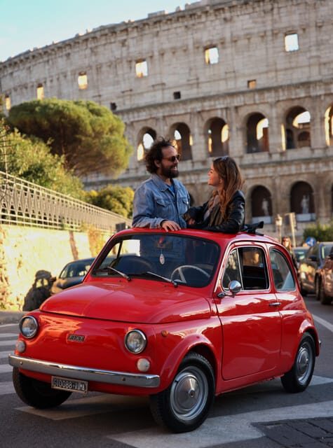 Roma: Photography service and Fiat500 & Aperol Spritz - Gianicolo & Aperol Spritz