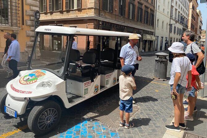 Rome: 3 Hours Private/Group Tour Golf cart with Gelato - Key Points