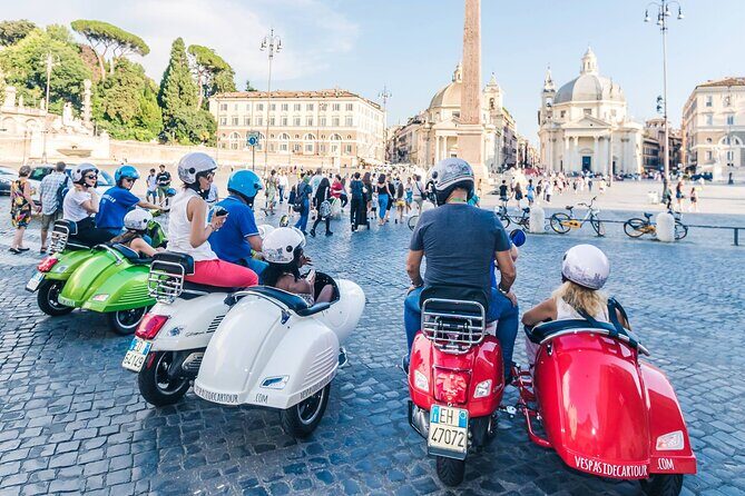 Rome Afternoon Sightseeing Vespa Sidecar Tour with Gourmet Gelato - Practical Details