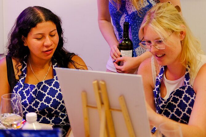 Rome Art Class: Painting & Unlimited Wine - Key Points