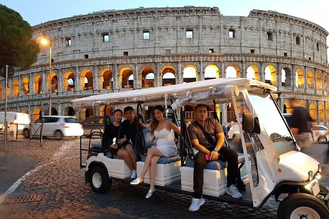Rome by Night Private Golf Cart Tour-3 Hours - Key Points