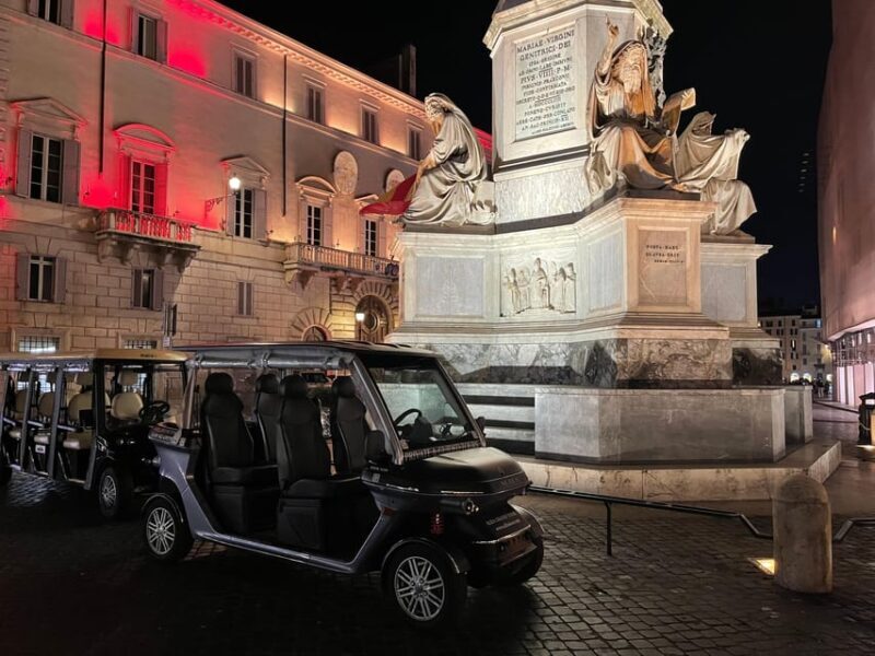 Rome by Night Private Golf Cart Tour - A Close Look at the Itinerary