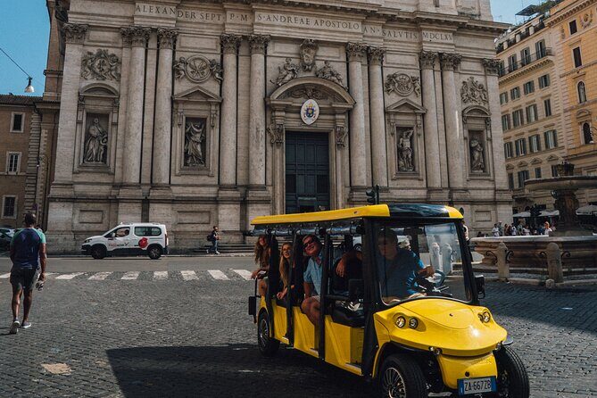 Rome Golf Cart Driving Tour: City Center, Colosseum & Catacombs - Key Points