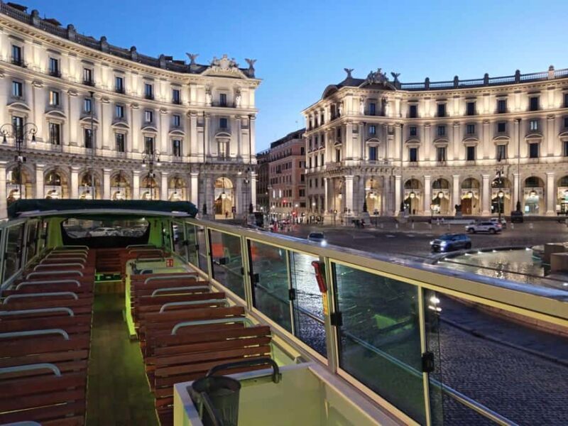 Rome: Nighttime Tour by Open-Top Bus - Key Points