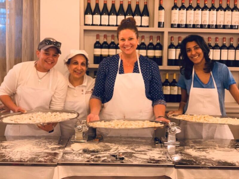 Rome: Pasta & Tiramisu Class with Free Flowing Fine Wine - Key Points