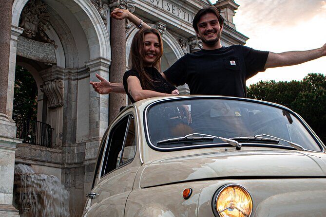 Rome: Retro Fiat 500 Car Tour with Pro Photographer - Itinerary Breakdown