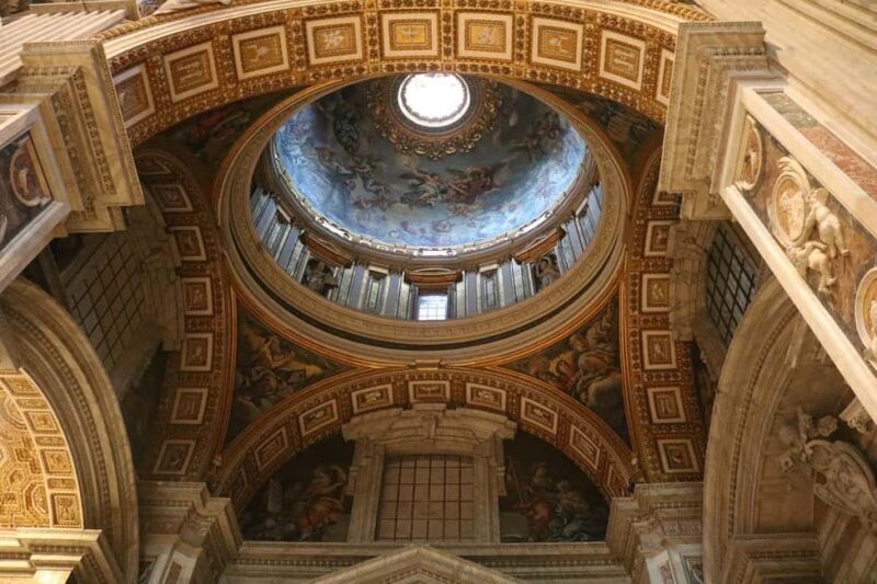 Rome: St.Peter's Basilica Entrance & App Audio option Dome - Key Points