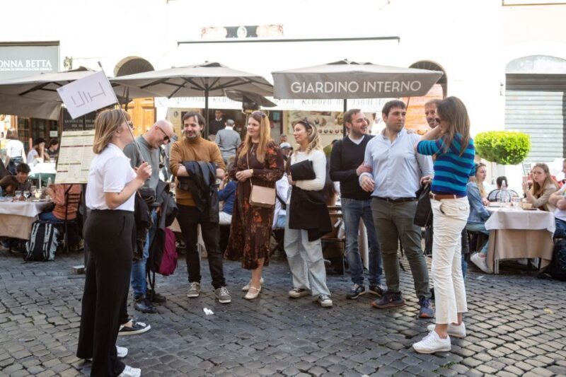 Rome: Trastevere & Campo de Fiori Street Food Walking Tour - Scenic Walks & Historic Passages
