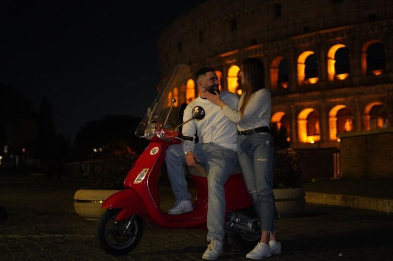 Rome: Vespa Scooter Night Tour with Pro Photographer service - Exploring Rome by Vespa: A Nighttime Adventure