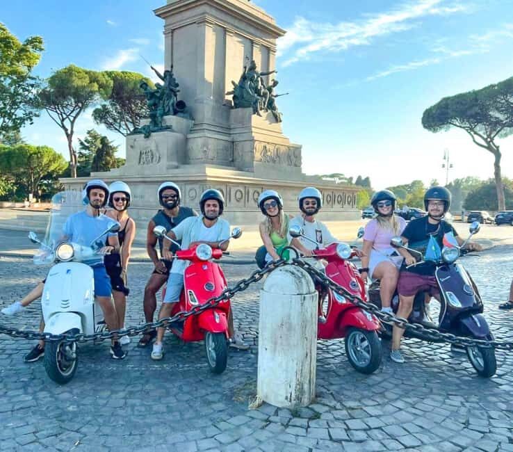 Rome: Vespa tour When in Rome with Dessert and Photography - The Itinerary Breakdown