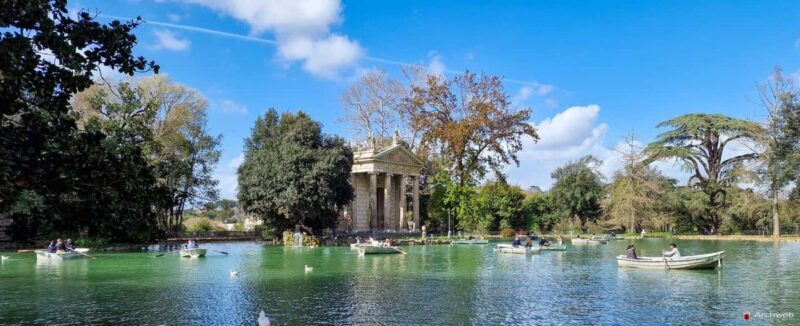 ROME: Villa Borghese Lake tour by boat with independent rowing + aperitif - What Makes This Tour Stand Out?
