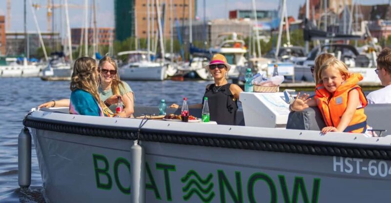 Rostock: Electric Boat Rental on the Warnow River - Who Will Love This?