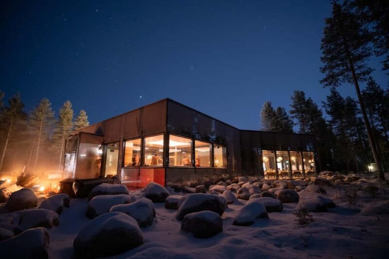 Rovaniemi: Forest Spa, Outdoor hot tubs and bathrobe dinner - Key Points