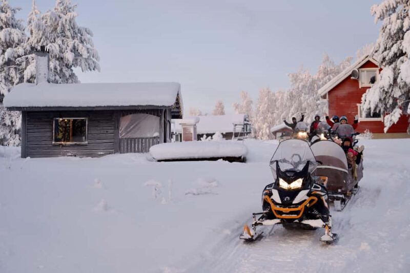 Rovaniemi: Ice Fishing and Snowmobile Tour with Snacks - Key Points