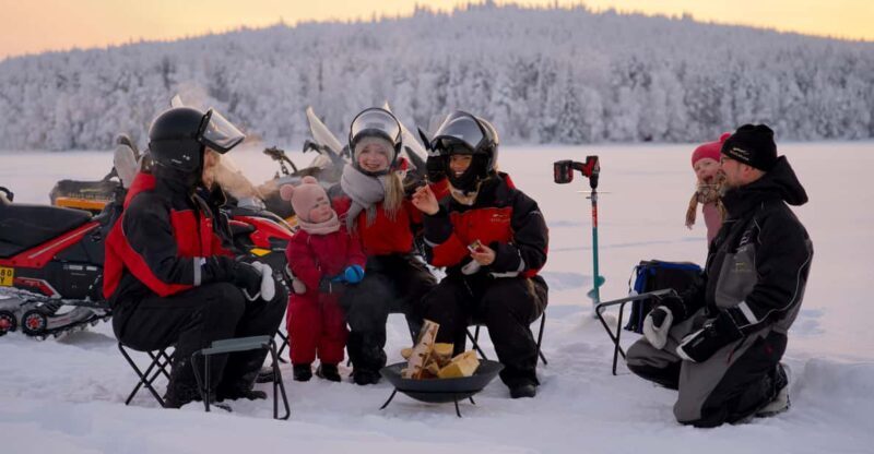 Rovaniemi: Ice Fishing and Snowmobile Tour with Snacks - FAQs