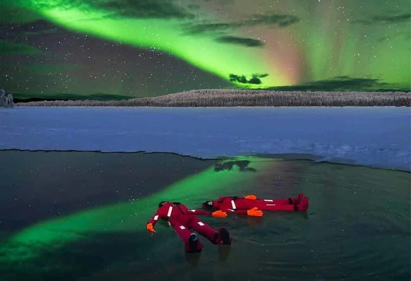 Rovaniemi: Ice Floating in Forest Lake with Aurora Borealis - Key Points