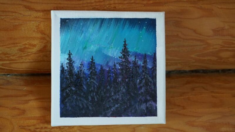 Rovaniemi: Workshop - Aurora painting - Rovaniemi: Workshop - Aurora Painting — A Creative Take on Laplands Most Famous Sight