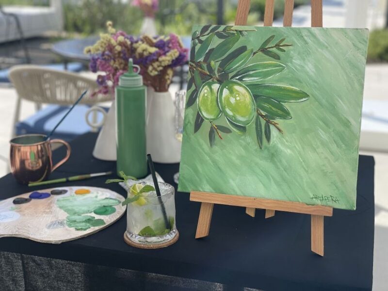 Rovinj: Artafera painting workshops - Paint, wine & more - The Wine and Snacks Experience