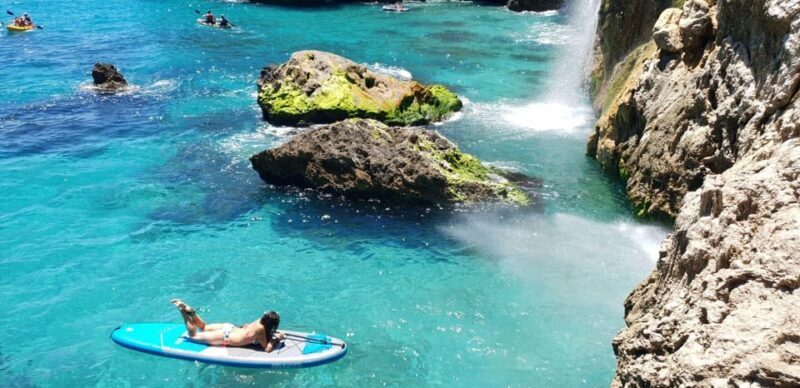 Ruta libre en paddel surf por la cascada de Nerja y Maro - The Challenge and Considerations