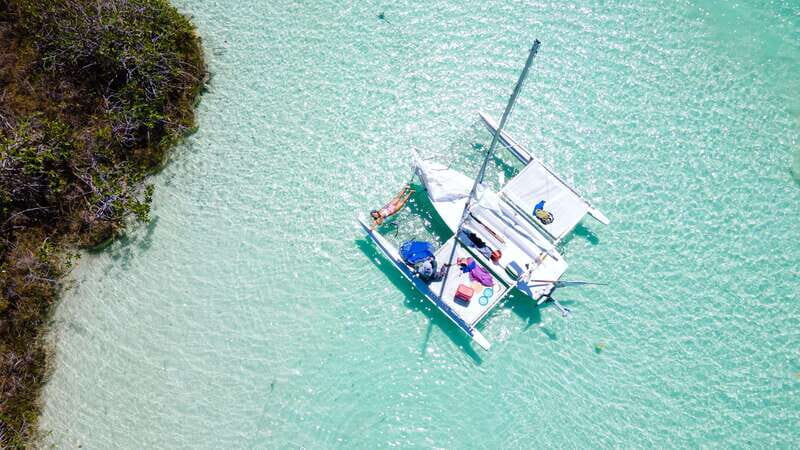 Sail for 4 hours in the most SECRET spot in Bacalar. INCLUDES Beach Club. - Exploring Bacalar’s Hidden Lagoon Spot