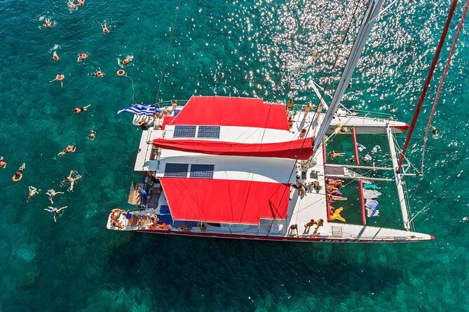 Sailing Catamaran Cruise in Santorini with BBQ, Drinks and Transfer - An Overview of the Experience