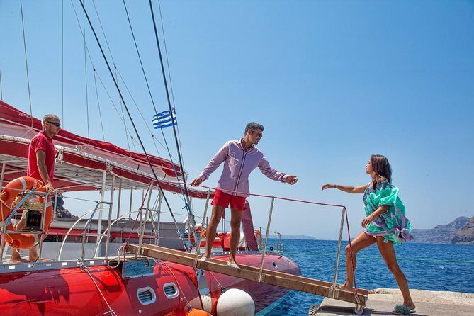 Sailing Catamaran Cruise in Santorini with BBQ, Drinks and Transfer - Who Would Love This Experience?