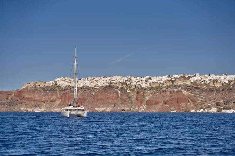 Santorini: Caldera Classic Catamaran Cruise w/ Meal & Drinks - FAQs