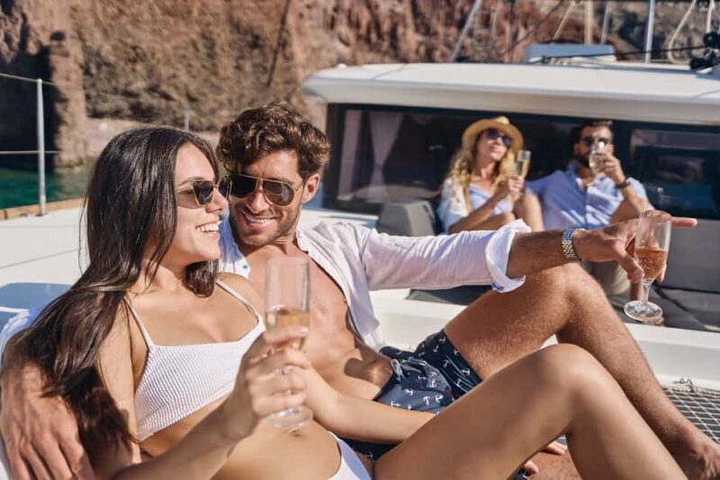 Santorini: Caldera Luxury Catamaran Cruise w/ Meal & Drinks - Exploring the Itinerary in Detail