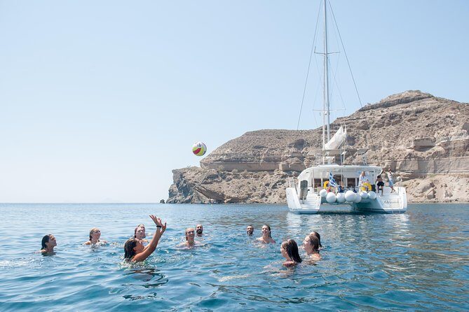 Santorini Catamaran Cruise with Fresh Meal and Open Bar - Timing and Flexibility