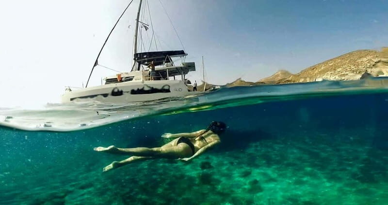 Santorini: Catamaran Cruise with Fresh Meal & Open Bar - What to Expect from the Santorini Catamaran Cruise