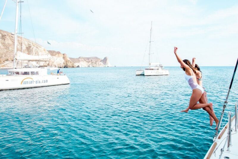 Santorini: Catamaran Tour with BBQ Meal and Unlimited Drinks - Who This Tour Is Perfect For