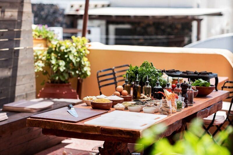 Santorini Cooking Class with Wine Tasting & Lunch - Key Points