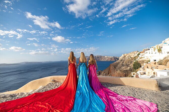 Santorini: Flying Dress Professional Photography *Dress Included* - Authentic Experiences from Reviewers