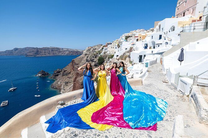 Santorini: Flying Dress Professional Photography *Dress Included* - The Sum Up