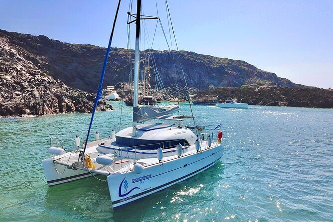 Santorini: Full-Day Catamaran Cruise, with Food|Drinks - Key Points
