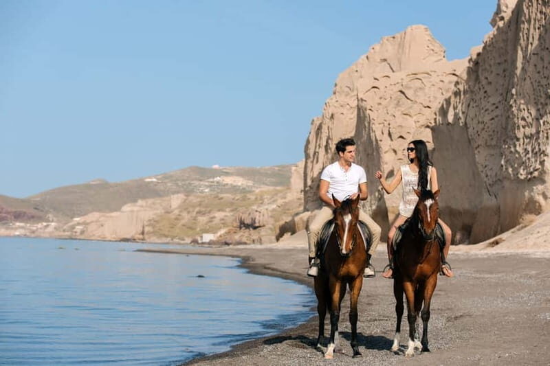 Santorini: Horseback Riding on the Black Sandy Eros Beach - Authentic Experiences from Travelers