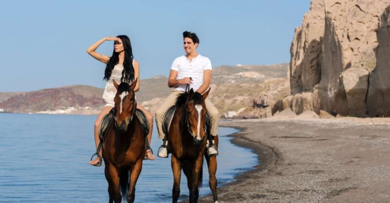 Santorini: Horseback Riding on the Black Sandy Eros Beach - FAQ