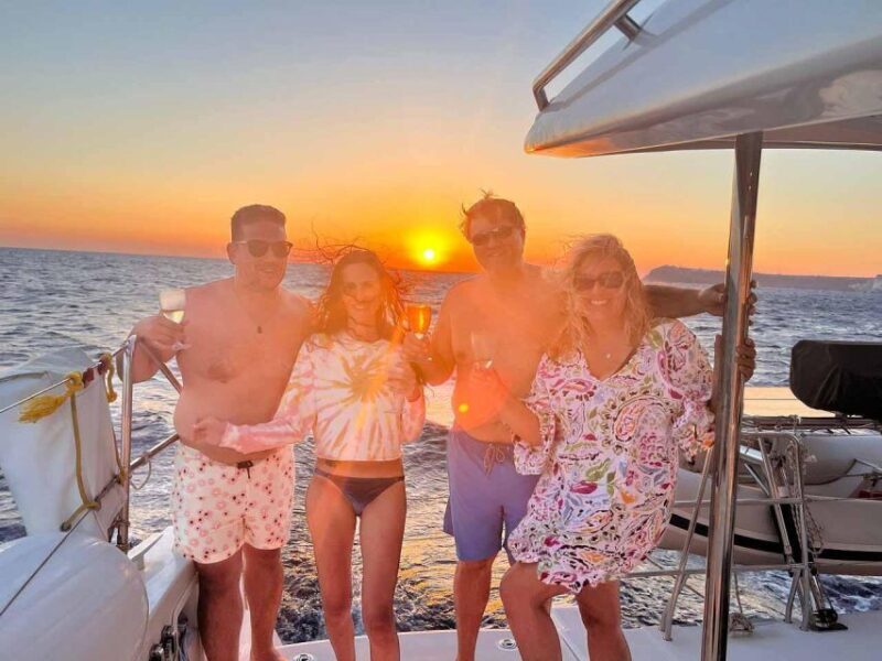 Santorini: Luxury Caldera Cruise with Full Greek Meal - Starting with the Pickup and Departure