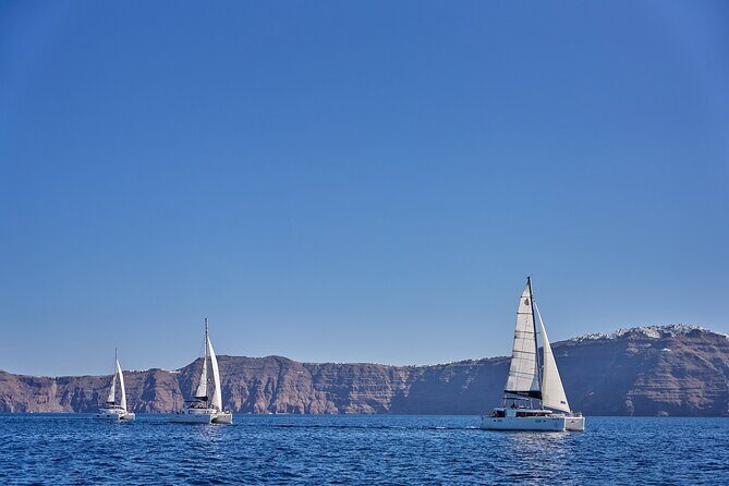 Santorini Oia: Caldera Luxury Day Cruise with BBQ & Drinks - Stop 2: The Volcano of Santorini & Sulfur Springs