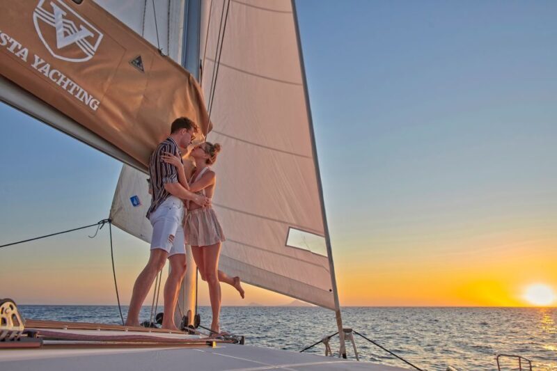 Santorini: Platinum Catamaran Cruise w/ BBQ Meal & Open Bar - An Overview of the Santorini Platinum Catamaran Cruise