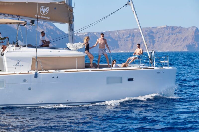 Santorini: Platinum Catamaran Cruise w/ BBQ Meal & Open Bar - Pricing and Overall Value