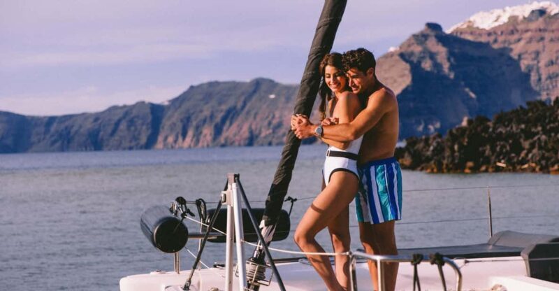 Santorini: Private Catamaran Tour with BBQ Meal and Drinks - The Experience: What to Expect on the Santorini Private Catamaran Tour