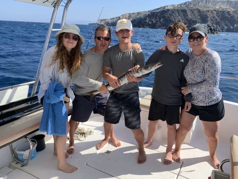 Santorini Private Cruise boat fishing tour - BBQ, Snorkeling - Is This Tour Worth It?