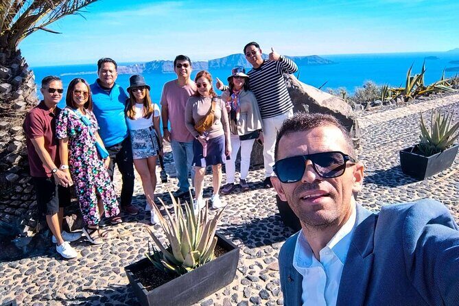 Santorini Private Tour Blue Domes - Perissa Black Sand Beach: Laid-back Vibes  