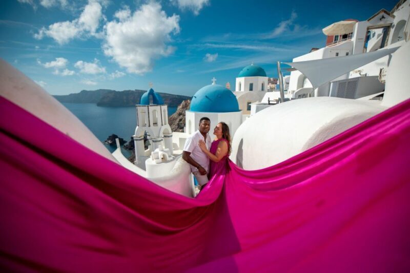 Santorini: Unique Flying Dress Photoshoot Experience - The Itinerary Breakdown