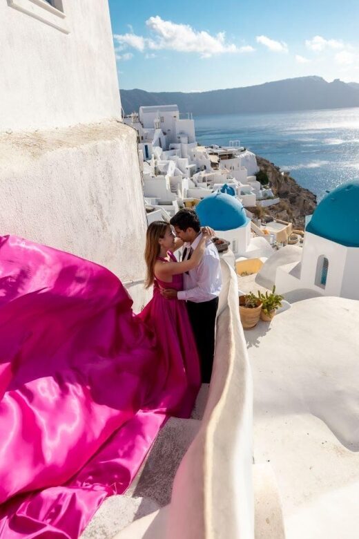 Santorini: Unique Flying Dress Photoshoot Experience - Is This Experience Worth It?